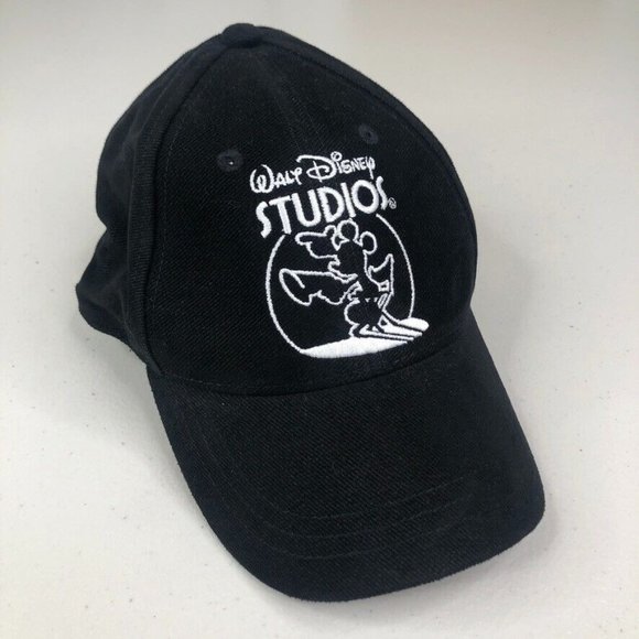 Disney | Accessories | Walt Disney Studios Hat Cap Adult Black ...